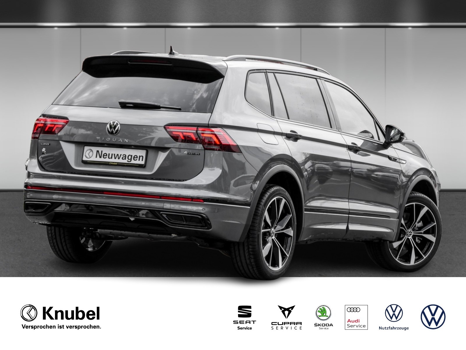 VW Tiguan Allspace R-Line 2.0 TSI DSG 4M 20" Standh. AHK DCC EasyOpen - Knubel Gruppe